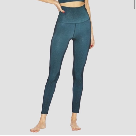Beach Riot | Pants & Jumpsuits | Beach Riot Tara Shine Leggings Emerald ...